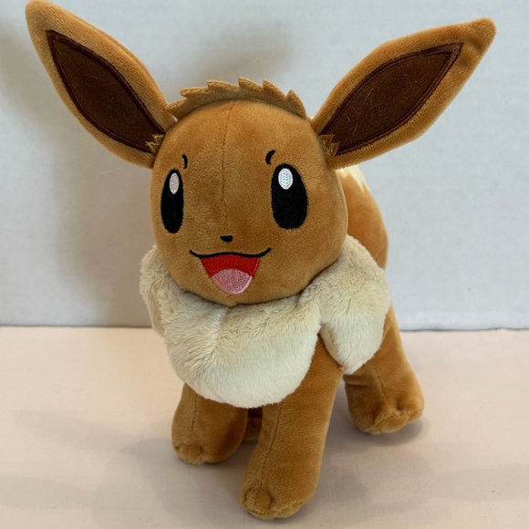 Toys | Pokmon Eevee Standing Plush Soft Toy Nintendo 222 | Poshmark